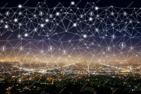 Premium Photo City Building For Network And Future Concept