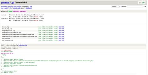 Browser Based User Interface For Git Repositories