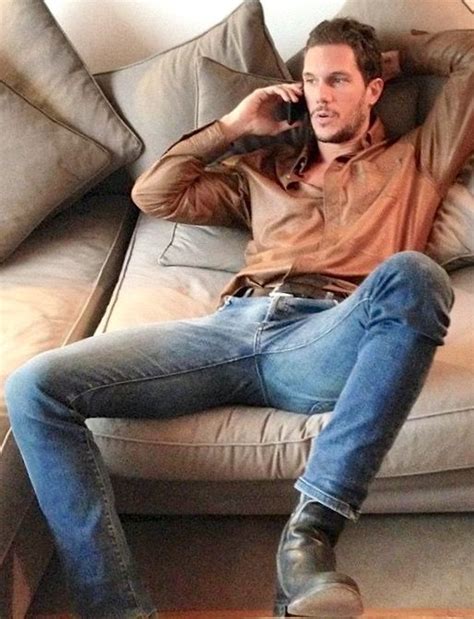 Great Jean View With Legs Spread In Boots Men In Tight Pants Biker