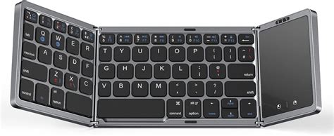 Seenda Folding Bluetooth Keyboard With Touchpad Mini Travel Keyboard