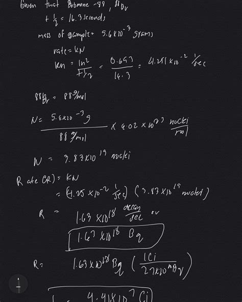 [solved] O Nuclear Chemistry Kare Calculating Radioactive Activity From Course Hero