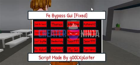 Prison Life Script Katana Fly And Many More Options Cheater Ninja