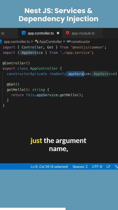 Mastering Nest Js Understanding Services And Dependency Injection Youtube