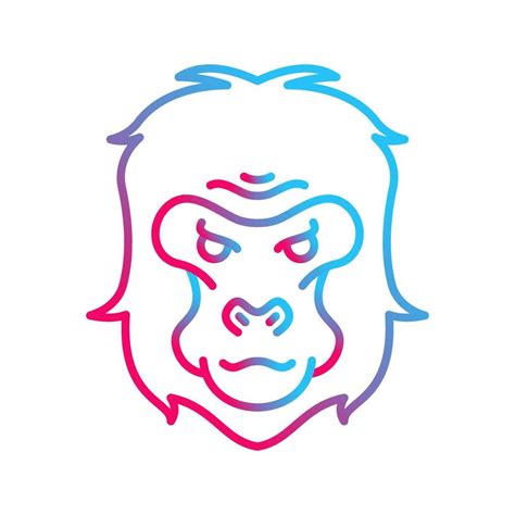Gorilla Vector Icon 19504061 Vector Art At Vecteezy