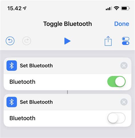 automatically toggle bluetooth on and off r shortcuts