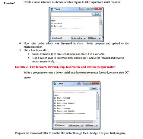 Solved Exercise 1 Create A Serial Interface As Shown In Chegg Com