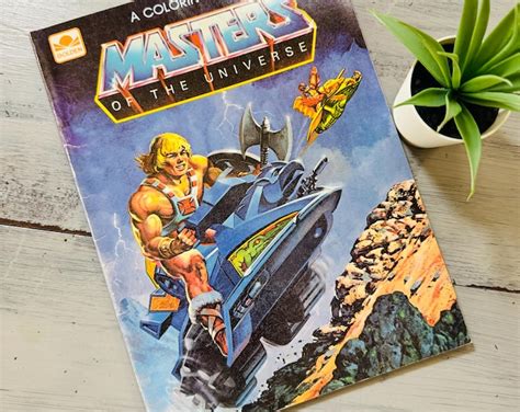 Vintage 1980s He Man Coloring Book Retro 80s Masters Of The