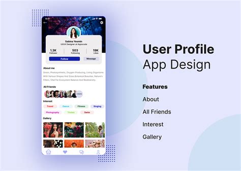 A User Profile Ui Design Behance