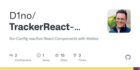 Github D1notrackerreact Example No Config Reactive React Components