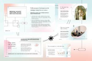 Retro Line Google Slides Template Master Bundles