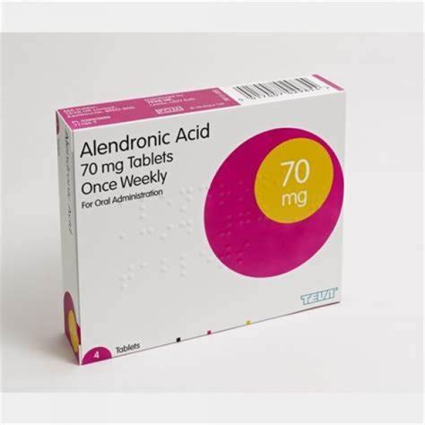 Alendronic Acid 70mg X4 Tablets Beta Pharmacy