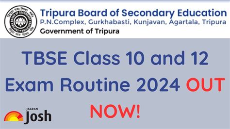 Tripura Board Date Sheet 2024 Download Tbse Class 10th 12th Exam Routine Pdf