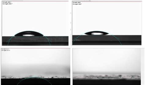 Images Of Water Droplets On The Sample With TiO2 Coating 4 4 Download Scientific Diagram