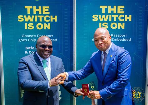 Ghanas Passport Goes Chip Embedded Ghana News Agency