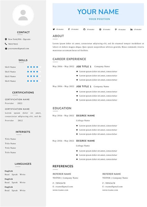 Data Science Resume Template