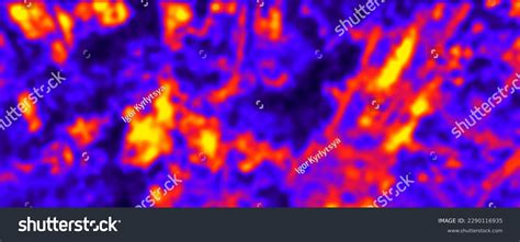 Heat Map Abstract Infrared Thermographic Background Stock Vector