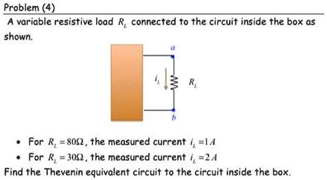 solved problem 4 a variable resistive load r connected to the