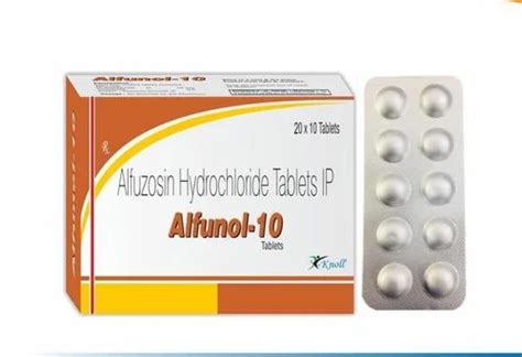 10mg Alfunol Alfuzosin Hydrochloride Tablets At ₹ 650 Strip Alfuzosin
