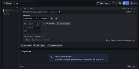 My Logs Load But My Histogram Says No Logs Volume Available Grafana Loki Grafana Labs