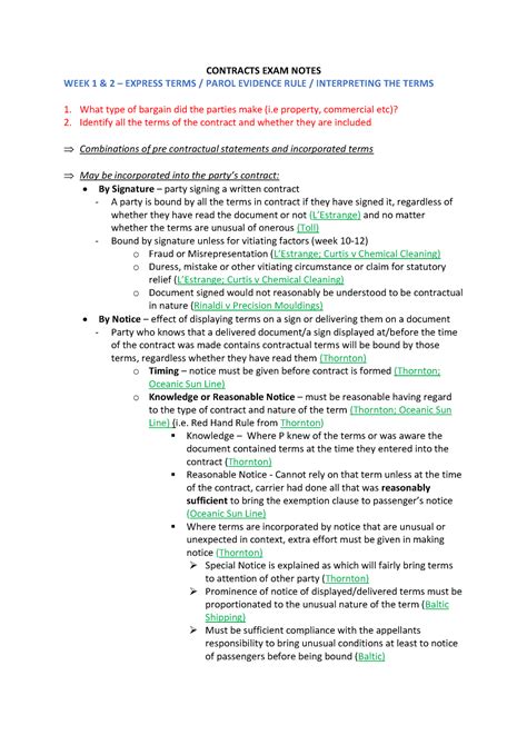 Contracts Exam Notes Warning Tt Undefined Function 32 Warning Tt Undefined Function 32