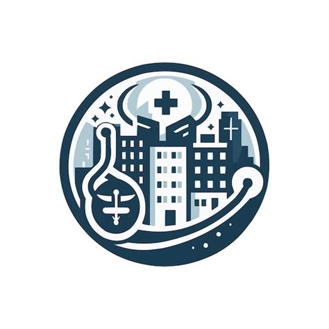 Medical Center Logo For Their Business Premium Ai Generated Vector