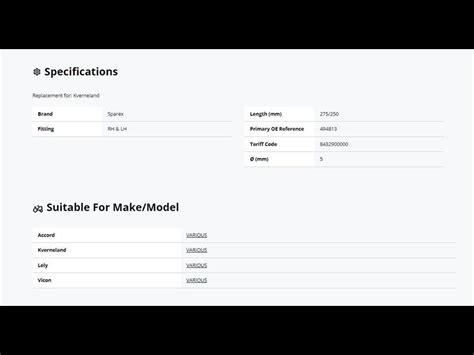 Sparex Track Eradicator Tine For Sale