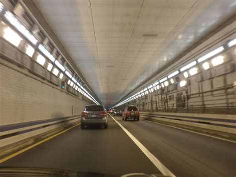 Inside Chesapeake Bay Bridge Tunnel Underwater Virginia Virginia