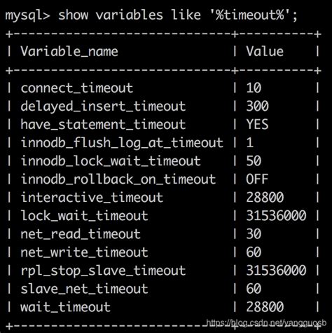 数据库相关各种超时时间transaction Timed Out Csdn博客