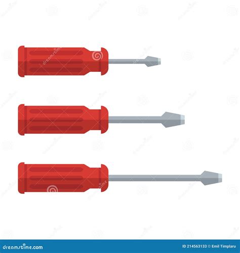 Screwdriver Vector Design Illustration Stock Vector Illustration Of Isolated Equipment 214563133