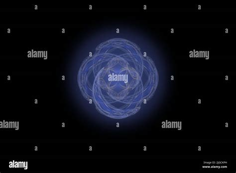 Digital Render Fractal Exquisite Beautiful Flowing Lines Of Symmetry And Smooth Energy Fields