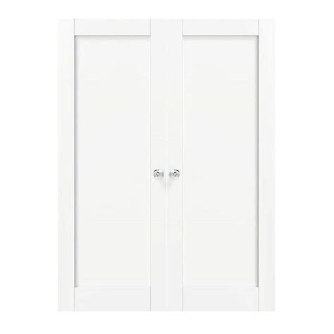 TENONER 60 In X 80 In MDF Composite Pre Assembled Primed White 1