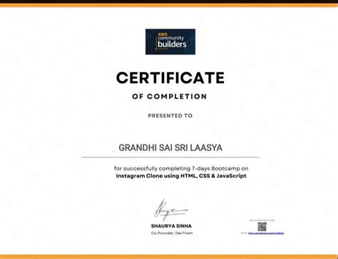 Completed Html Css And Javascript Course By Dev Town Saisrilaasya