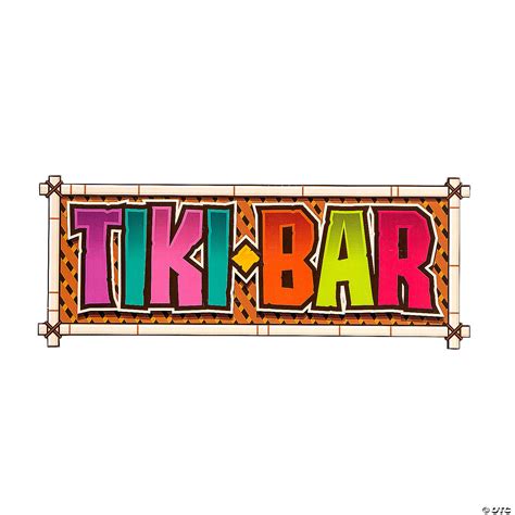 Tiki Bar Sign Fun Express