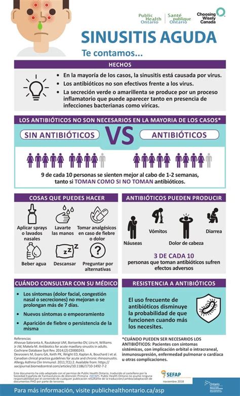 Ofrasalud Sinusitis Adaptación De Infografía Para El Paciente De
