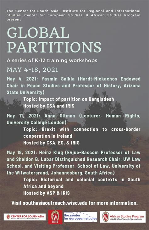 global partitions lecture series iris nrc uw madison