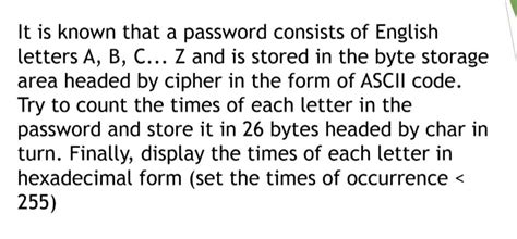 Solved Assembly Language Problem Masm Commands 16bit