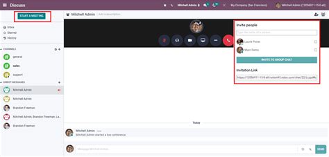 Odoo Discuss Module Odoo V Enterprise Edition Book