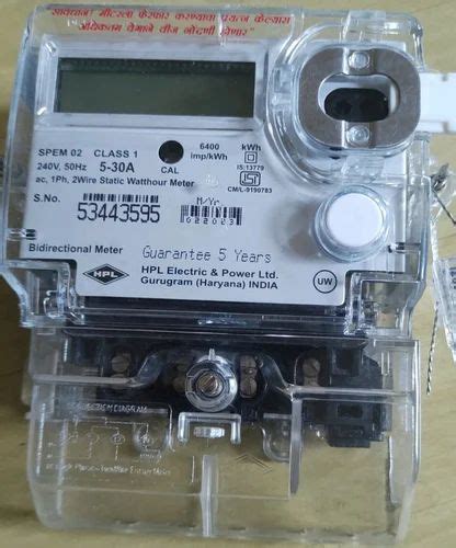 5 30a Lcd Single Phase Solar Net Meter Hpl Model Name Number Spem02 240 At ₹ 2150 In Pune