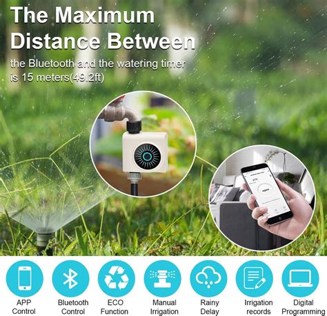 Johgee Bluetooth Water Timer Smart Water Controller Bluetooth Watering Computer Control