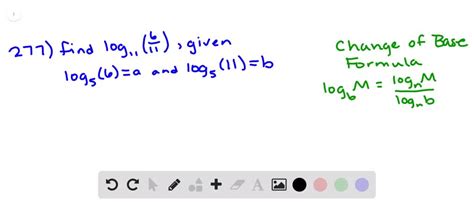 for the following exercises suppose log5 6 a and log5 11 b use the