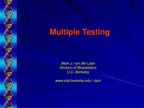 PPT Multiple Testing PowerPoint Presentation Free Download ID 9413435