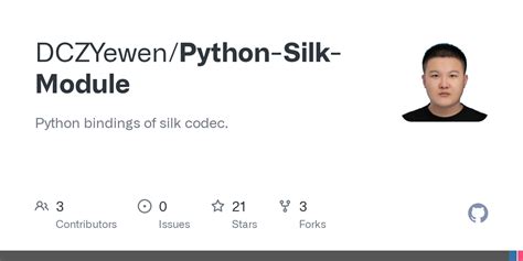 Github Dczyewenpython Silk Module Python Bindings Of Silk Codec