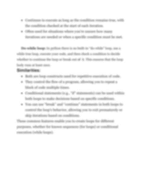 Solution Difference Between For And While Loop In Python Studypool