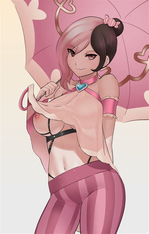 Rule 34 1girls Breasts Brown Eyes Brown Hair Candy Bow Heterochromia