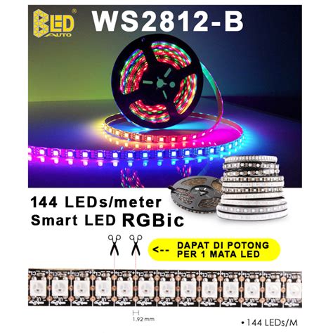 Jual LED Strip WS 2812 B Smart Led RGB Ic Ws2812 5 Volt Shopee Indonesia