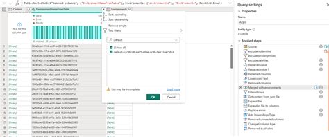 CoE Starter Kit BUG Data Export Version PBIX Doesn T All The Apps Of Default Environment