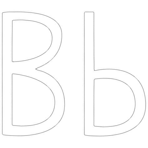 Simple Letter B Tracing Coloring Page Download Print Or Color Online