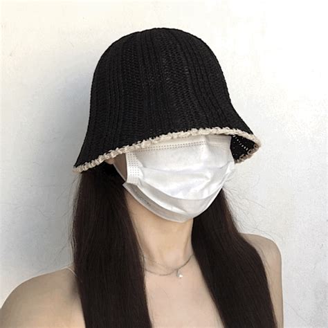 베니히로즈 봄여름ver 배색 지사 벙거지 고퀄리티 니트 시원한 노제 대두커버 연예인핏 데일리 가을 신상 사계절 쌍수 성형수술 버킷햇 여자 모자 위시버킷