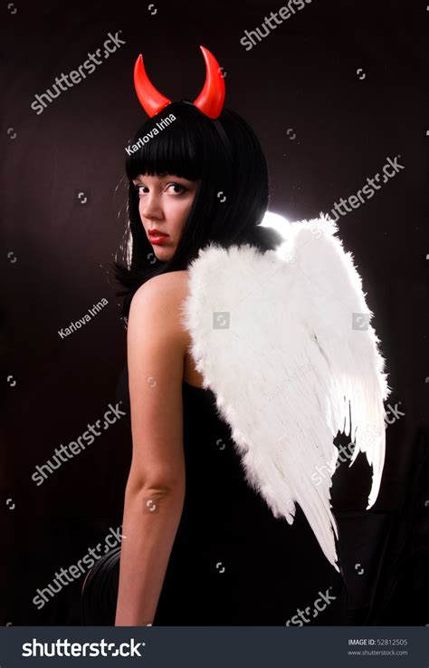 Woman Angel Devil Sexy Halloween Devil Stock Photo 52812505 Shutterstock