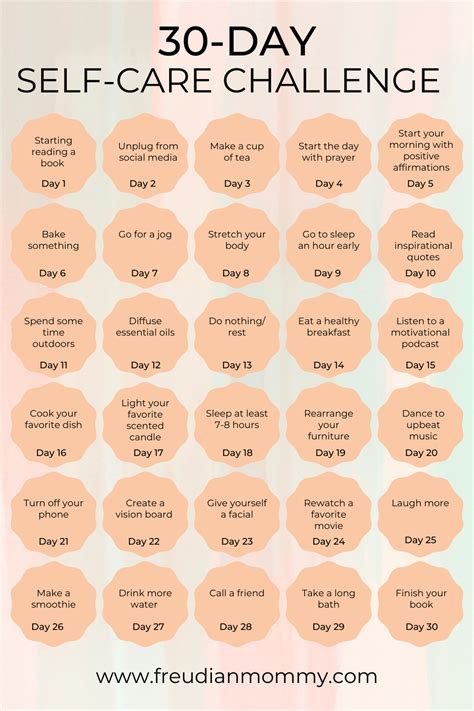 30 Day Self Care Challenge Healthy Lifestyle Healthy Lifestyle